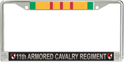 11th Armored Cavalry Regiment Vietnam Veteran License Plate Frame