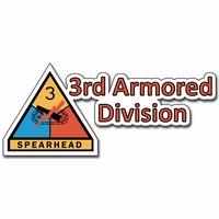 3rd Armored Division with Armor Insignia Decal
