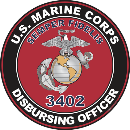 U.S.M.C. MOS 3402 Disbursing Officer Decal