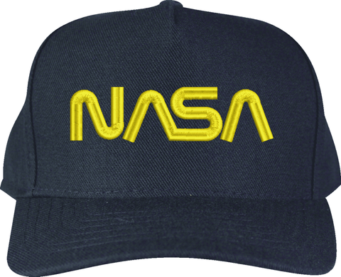 NASA Worm Custom Embroidered Cap