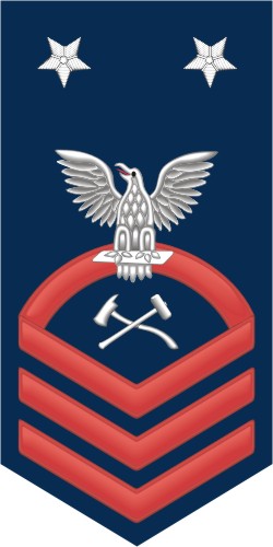 Navy Master Chief Red E-9 Damage Controlman DC Decal Sticker