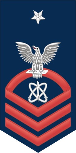 Navy Senior Chief Red E-8 Electronics Warfare Technician EW Decal Sticker