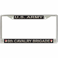 U.S. Army 6th Cavalry Brigade License Plate Frame