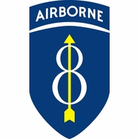 U.S. Army 8th Infantry Division With Airborne Tab Sticker