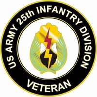 25th Infantry Division Vietnam Veteran with Patch and Ribbons Ball Cap
