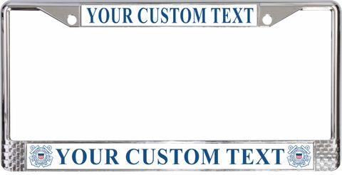 U.S. Coast Guard Custom License Plate Frame