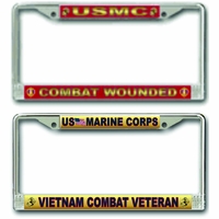 Military License Plate Frames