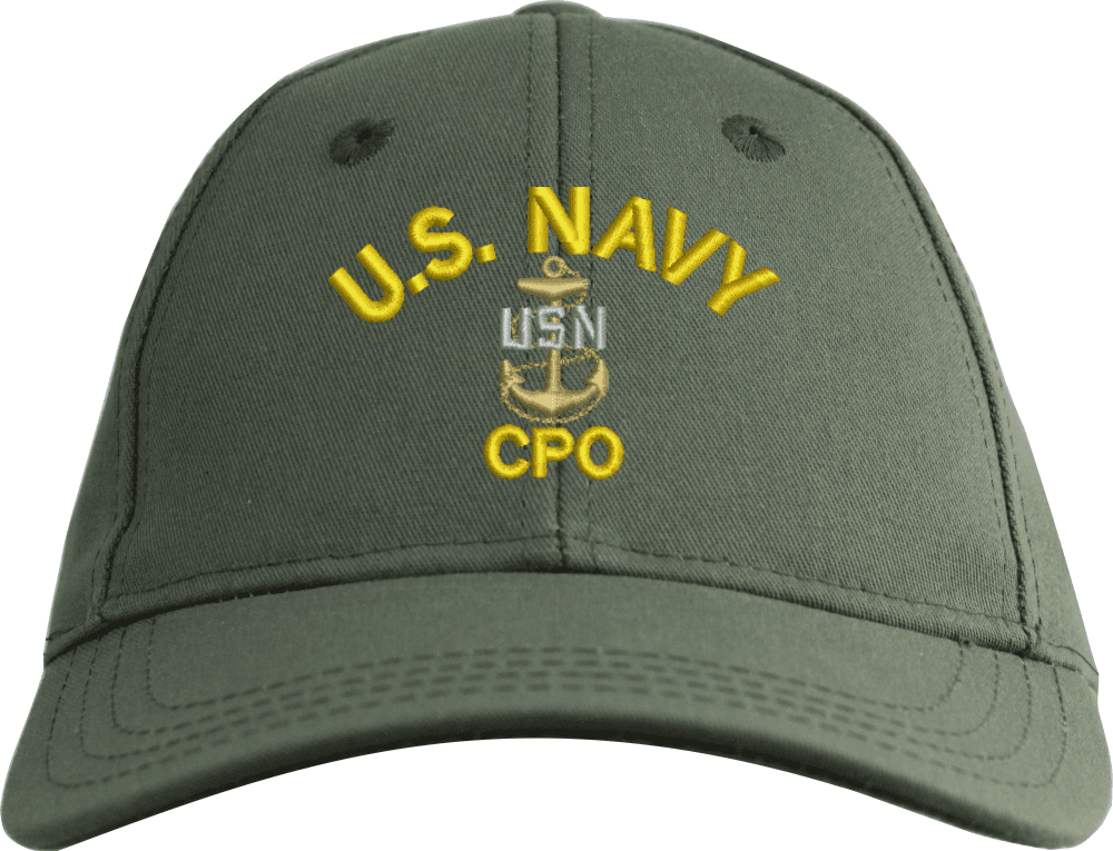 U.S. Navy CPO Custom Embroidered Cap