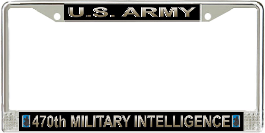 U.S. Army 470th Military Intelligence Brigade License Plate Frame
