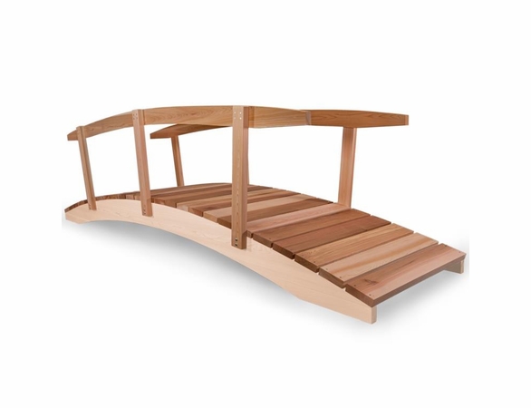 Western Red Cedar Wood Garden Bridge Kit|Foot Bridge Kit
