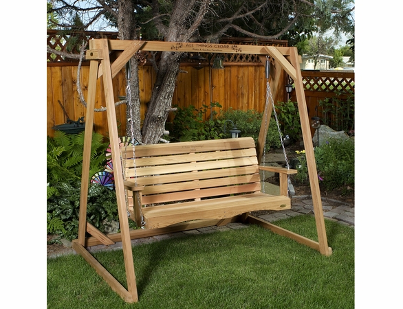 Western Red Cedar Swing Set with Frame Kit – 4’ or 5’