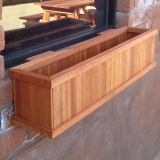 Cedar Wood Window and Deck Box Planters and Accessories