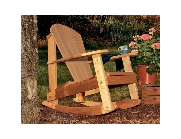 Cedar Adirondack Rocking Chair
