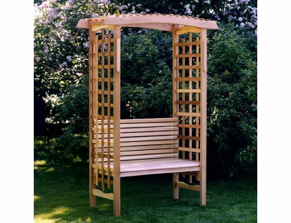 Cedar Garden Arbor Kit|Comes With A Bench (Optional)