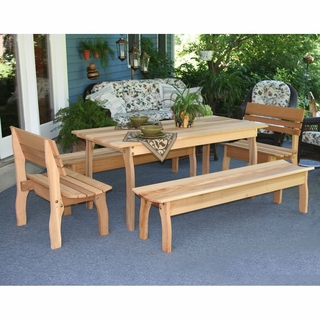 Cedar Wood and Hardwood Outdoor Patio and Dining Sets