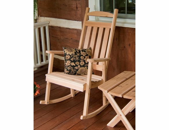 Classic Western Red Cedar Porch Rocker|1 Year Limited Warranty