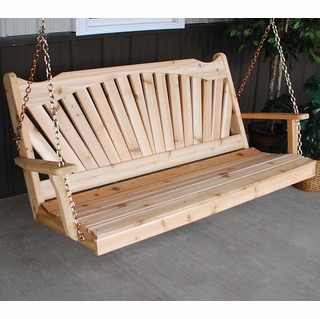 Cedar Wood Porch Swings, Chair Swings and Kits