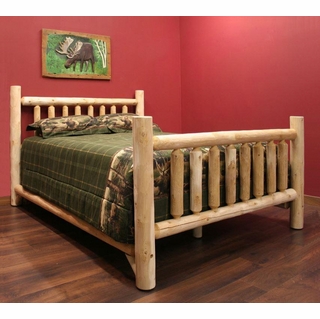 Cedar Wood Log-Style Bed Frames and Futon Frames