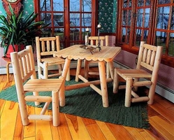 Rustic Cedar Wood Bedroom and Outdoor Furniture & Sets