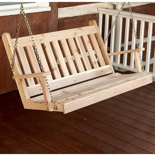 Cedar Wood Porch Swings, Chair Swings and Kits