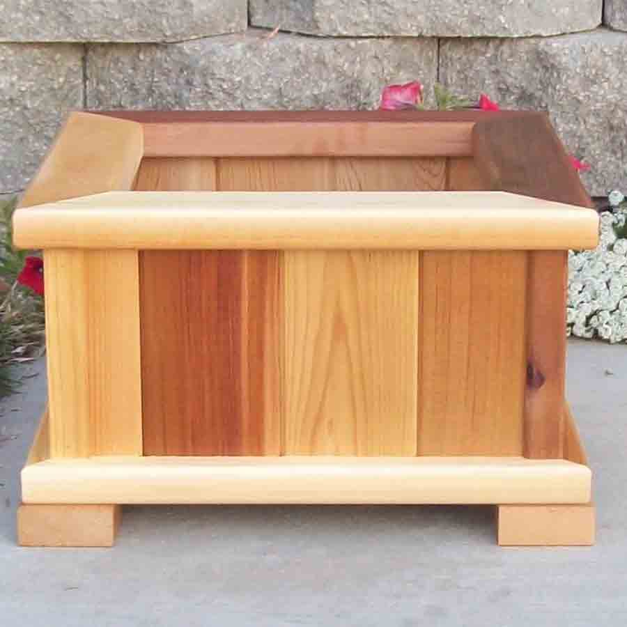 Cedar Wood Villa Square Patio Planter „1¤7 Two Sizes