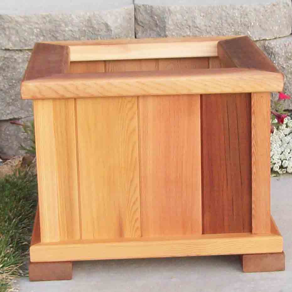 Cedar Wood Villa Square Patio Planter „1¤7 Two Sizes