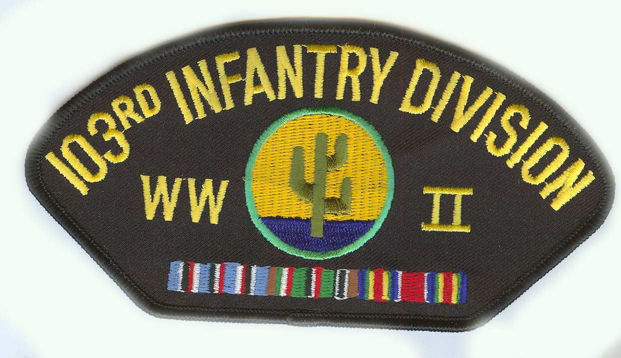 103rd Infantry Division WWII Hat Patch - World War 2 Hat Patches ...