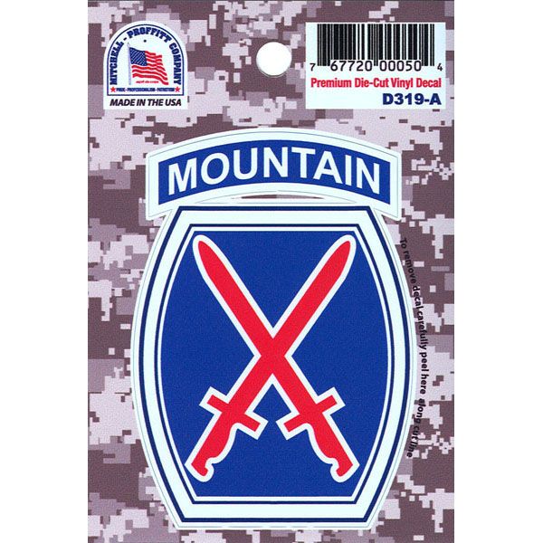 10th Mountain Division Camo Decal - 10th Mountain Division ...