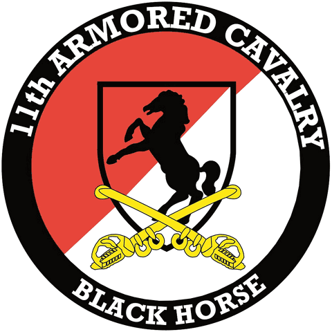 11th Armored Cavalry with Sabres Decal - US Army Unit Decals ...