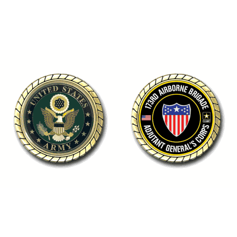 173rd Airborne Brigade Branch of Service Challenge Coin - US Army Unit ...