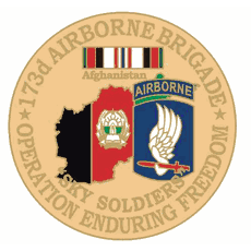 173rd Airborne Division Wreath Pin - 173rd Airborne Brigade - PriorService.com
