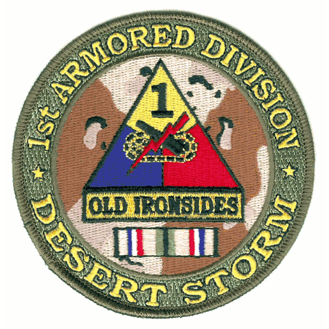 1st Armored Division Desert Storm Patch - 1st Armored Division Patches ...