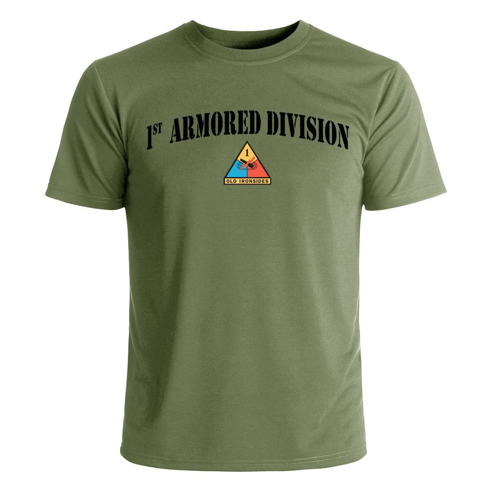 1st Armored Division OD Green T-Shirt - 1st Armored Division T-Shirts ...