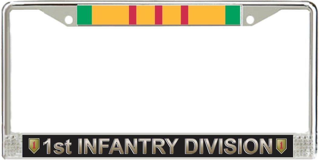 1st Infantry Division Vietnam Veteran License Plate Frame - 1st ...