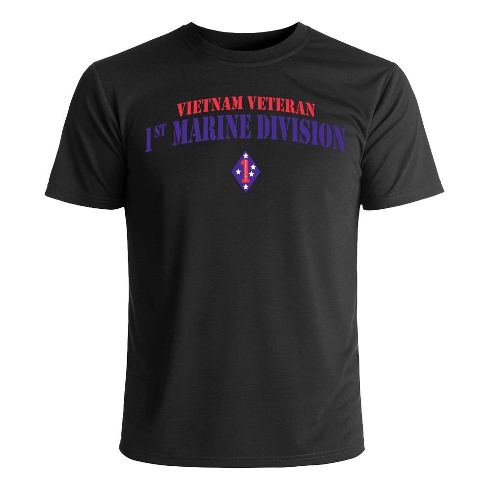 1st Marine Divison Vietnam Veteran T-Shirt - New Vietnam Veteran T ...