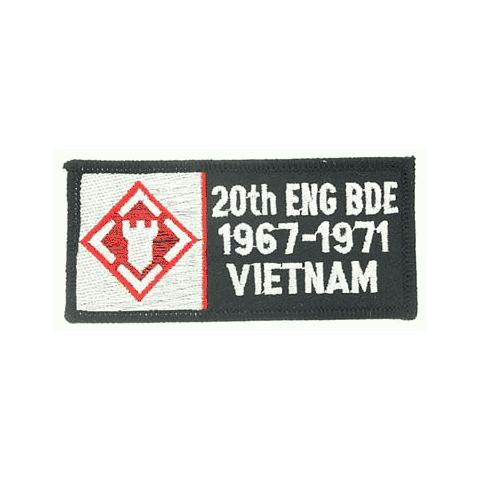 20th Engineer Brigade Vietnam War Patch - Army Vietnam War Patches ...