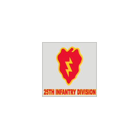 25th Infantry Division Decal - 25th Infantry Division - PriorService.com