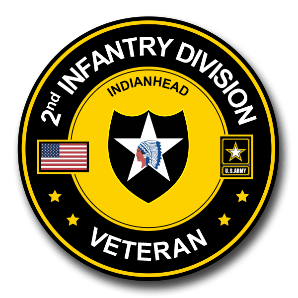 2nd Infantry Division Veteran Decal - US Army Division Veteran Decals ...