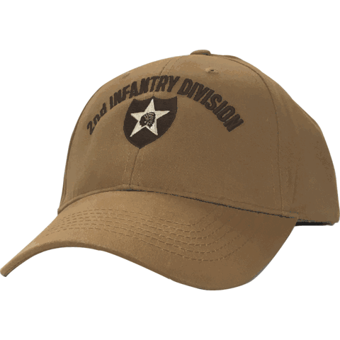 2nd Infantry Divison Coyote Brown Ball Cap - US Army Coyote Brown Ball ...