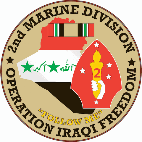 2nd Marine Division Operation Iraqi Freedom Decal - US Marine Corps ...
