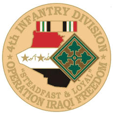 4th Infantry Division Camo Decal - 4th Infantry Division - PriorService.com