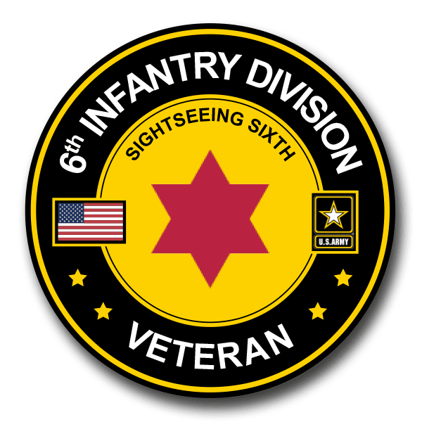 6th Infantry Division Veteran Decal - US Army Division Veteran Decals ...