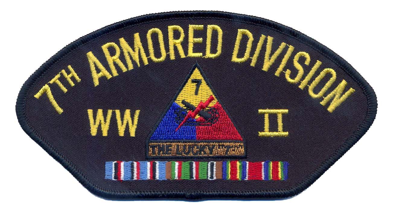7th Armored Division WWII Patch - World War 2 Hat Patches ...