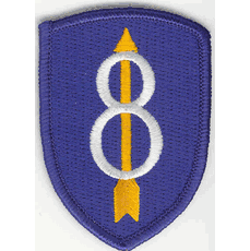 8th Infantry Unit Crest Vinyl Transfer Decal - 8th Infantry Division ...