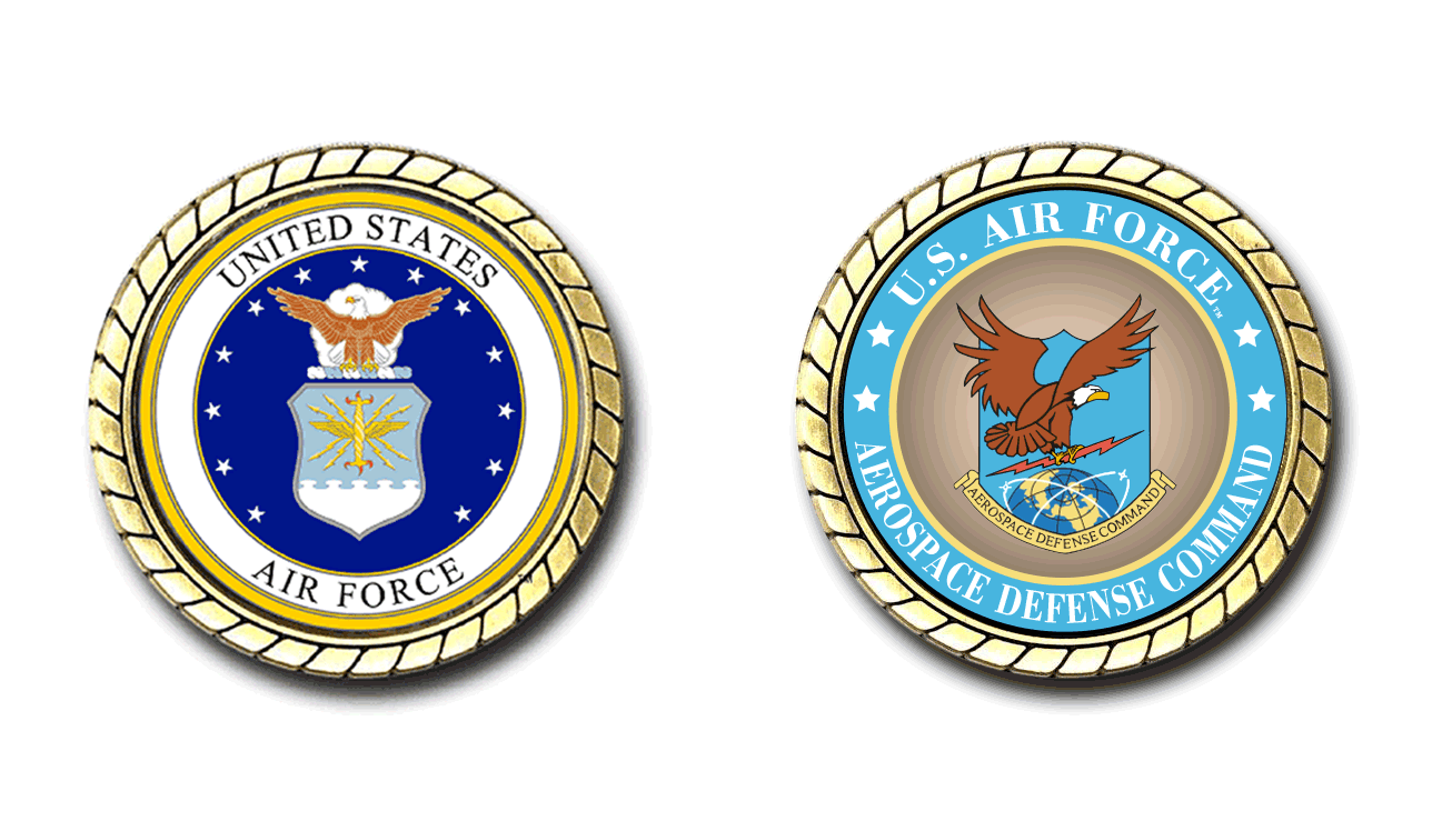 Aerospace Defense Command Challenge Coin - New US Air Force Command ...