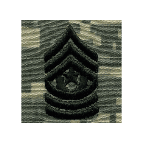 Army Comand Sergeant Major CSM for ACU Badge Pair - US Army ACU Rank ...