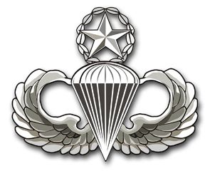 Army Master Parachutist vinyl transfer decal - US Army Combat Badges ...