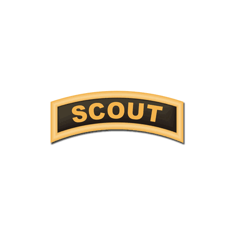 Army Scout Tab Decal - Army Tab Vinyl Transfer Decals - PriorService.com