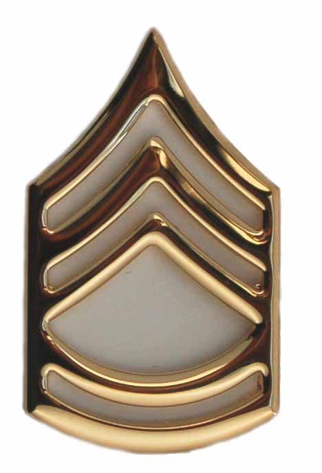 Army Sergeant 1st Class E-7 Pin-On Rank Pair - Army Brass Pin-On Rank ...