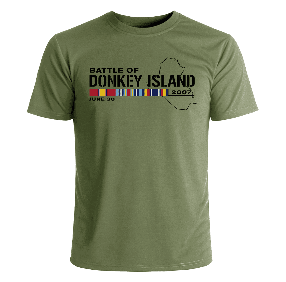 Battle Of Donkey Island T-Shirt - Iraq Operations & Battles T-Shirts ...